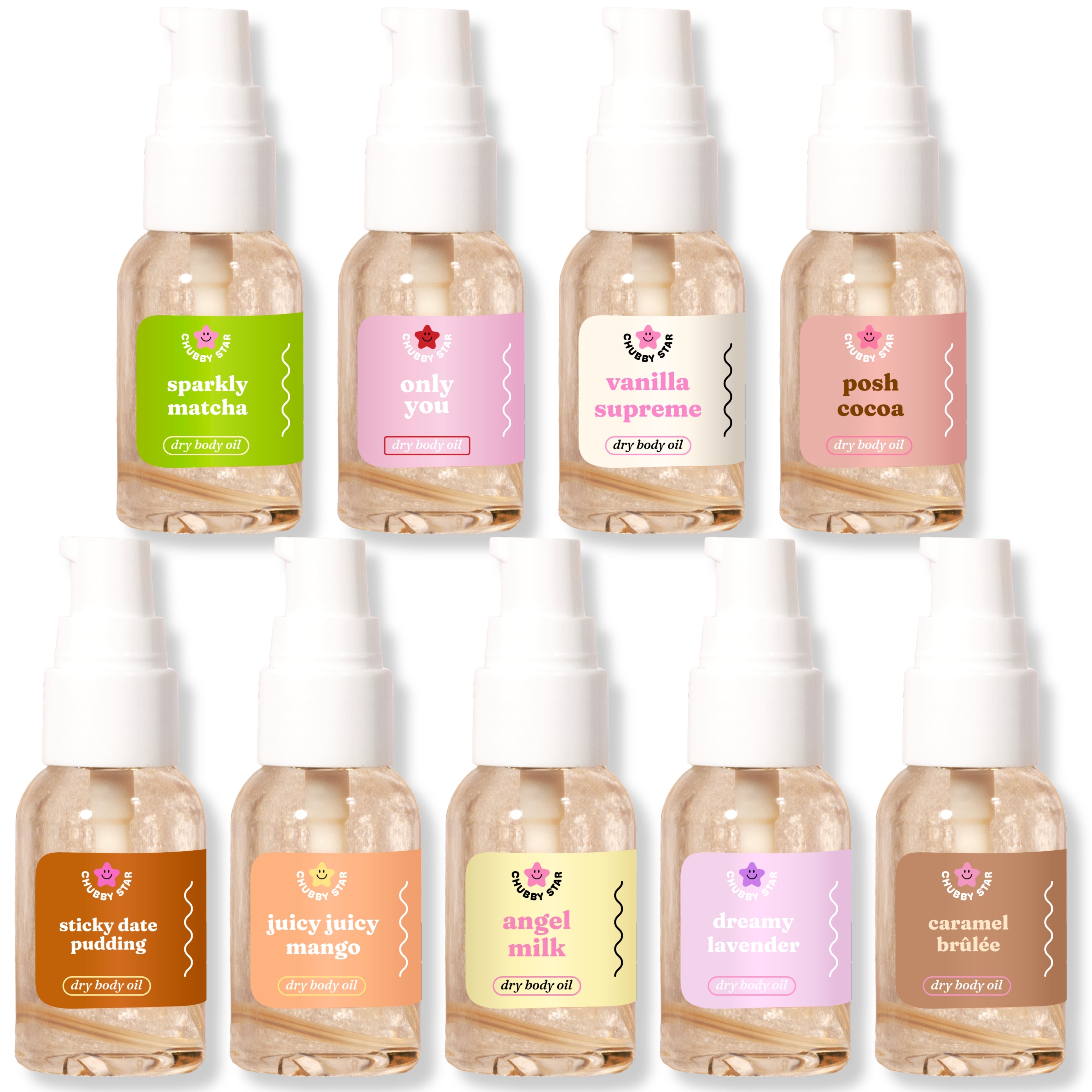1 oz Travel Size Scented Body Oils *choose your scent* – Chubby Star